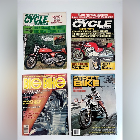 Big Bike | Other | Big Bike Magazine Oct 976 Kawasaki Kz90 Yamaha ...